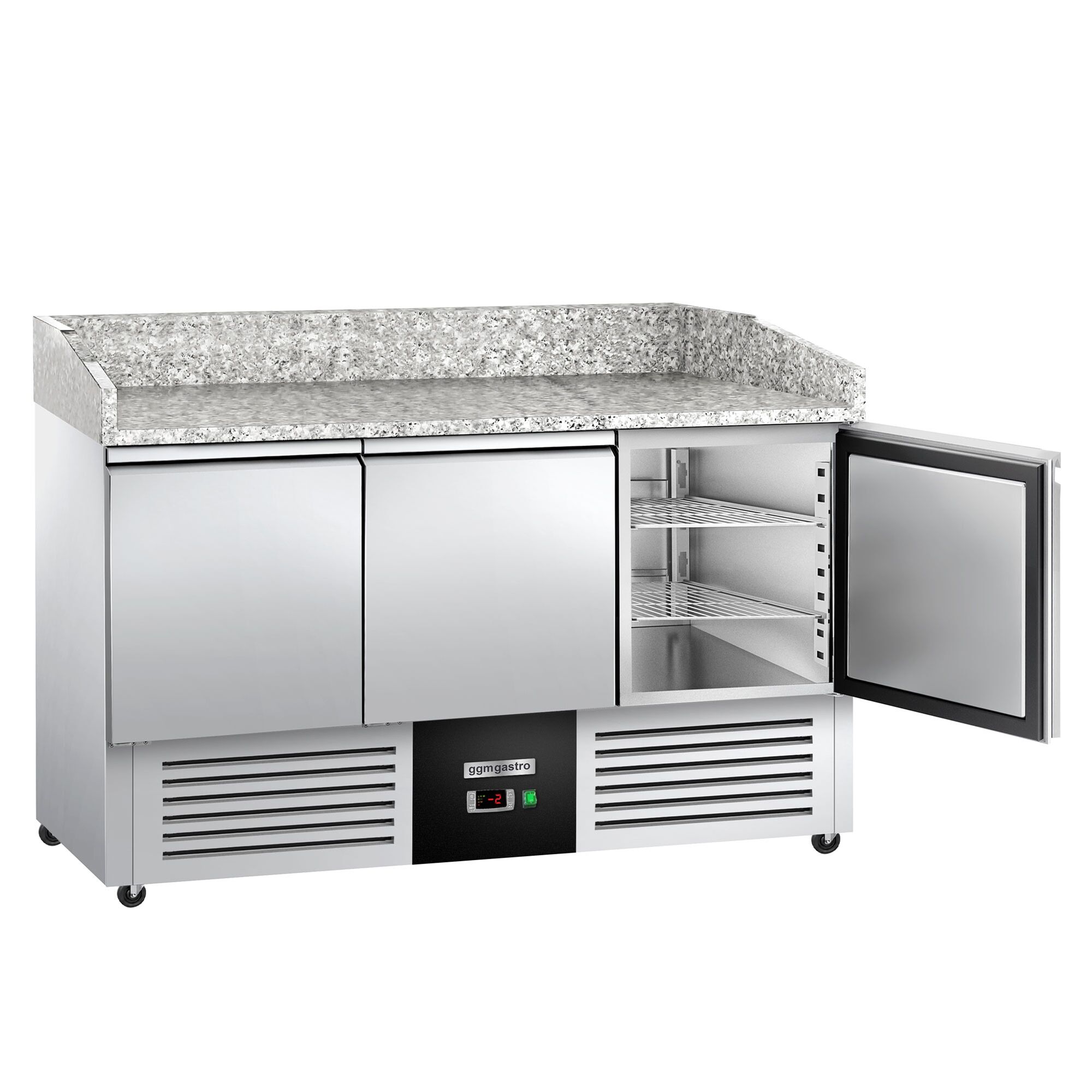 Commercial Pizza Prep Counter PREMIUM – 1400 × 700 mm – with 3 Doors ...