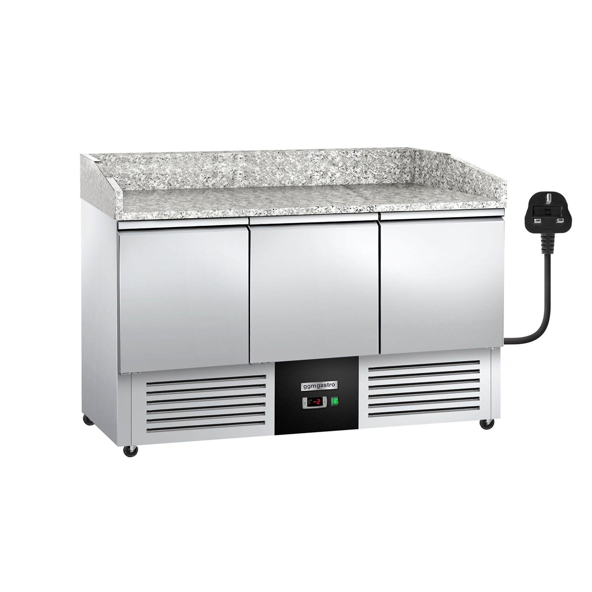 Commercial Pizza Prep Counter PREMIUM – 1400 × 700 mm – with 3 Doors ...