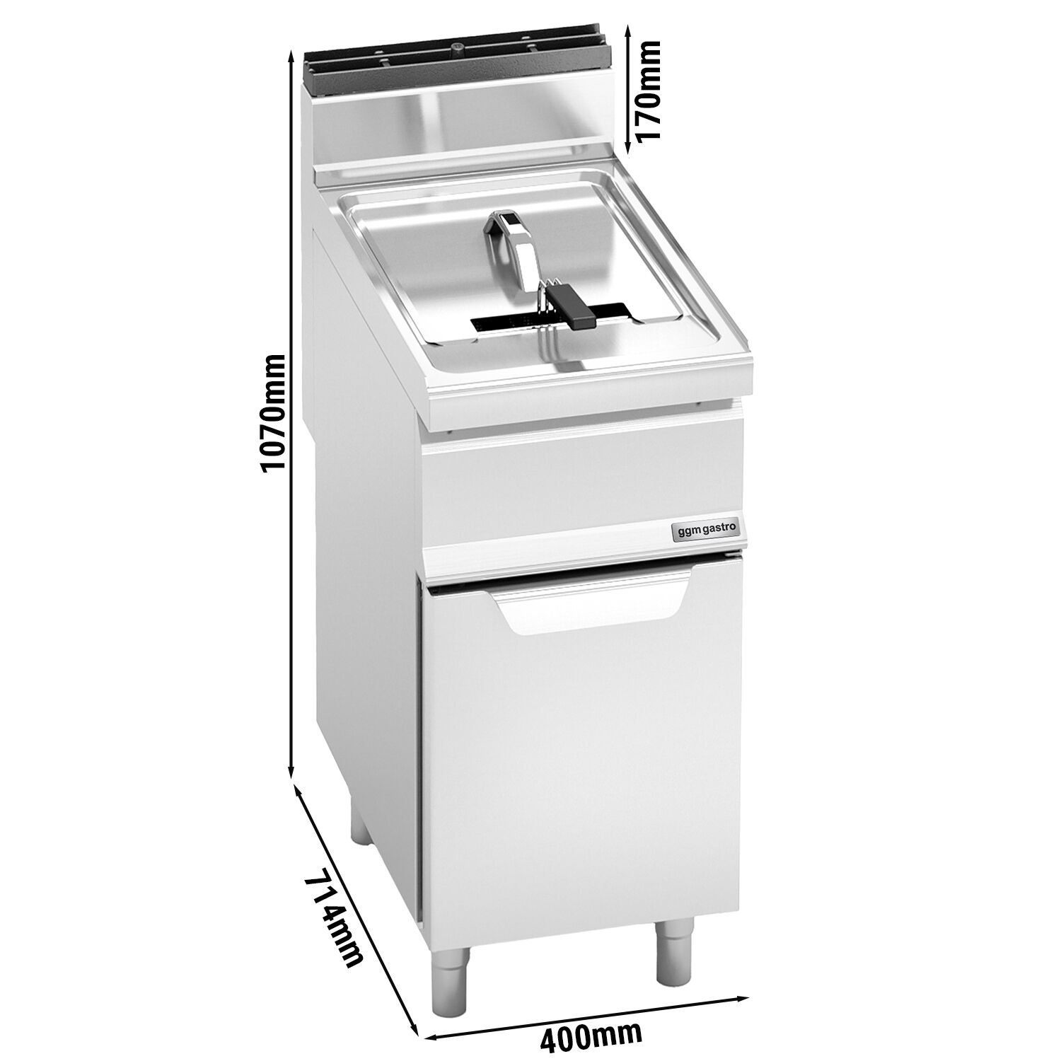 Gas Fritteuse - 20 Liter - 16,5 kW | GGM Gastro