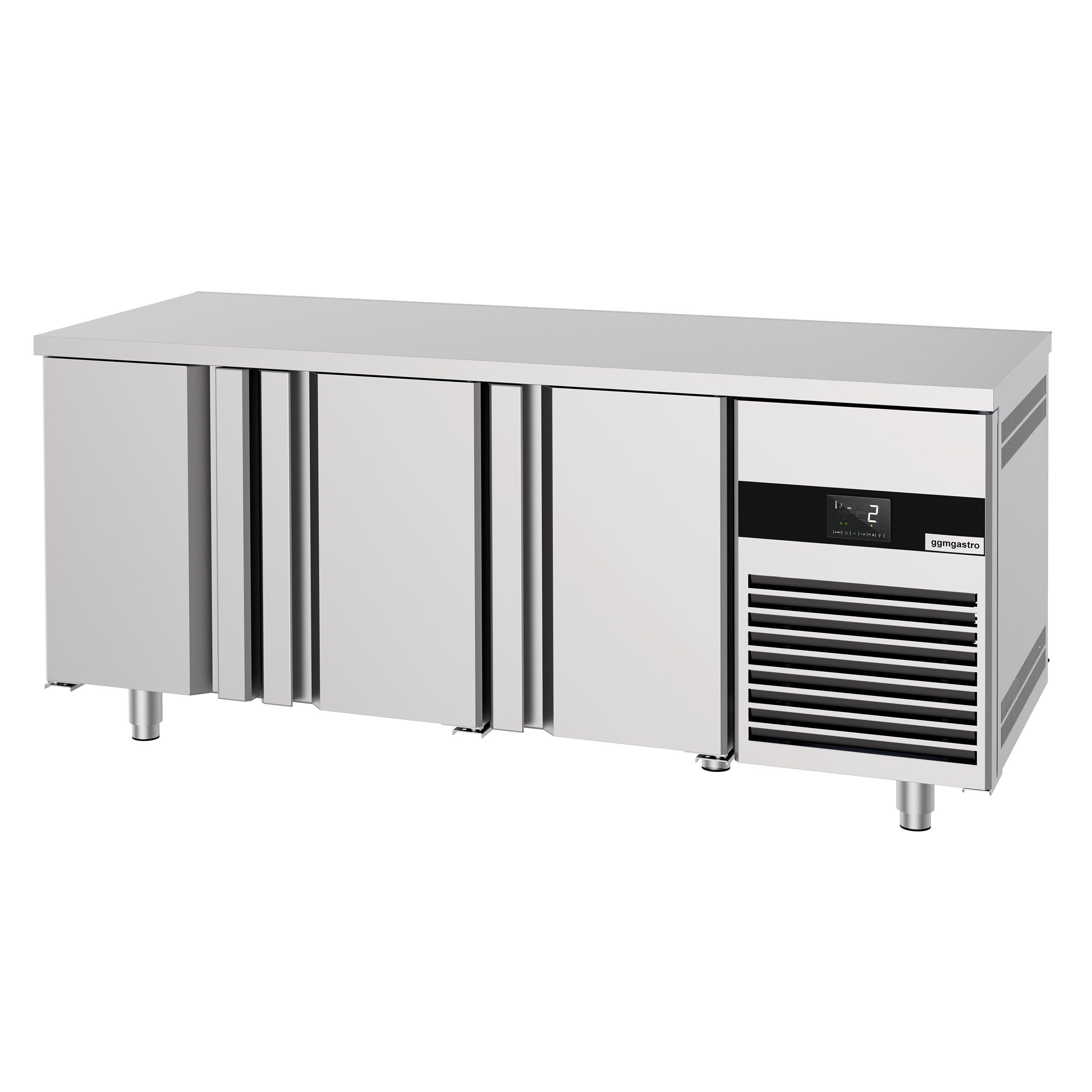 Mesa refrigerada para padaria PREMIUM - 2100x800mm - com 3 portas | GGM ...
