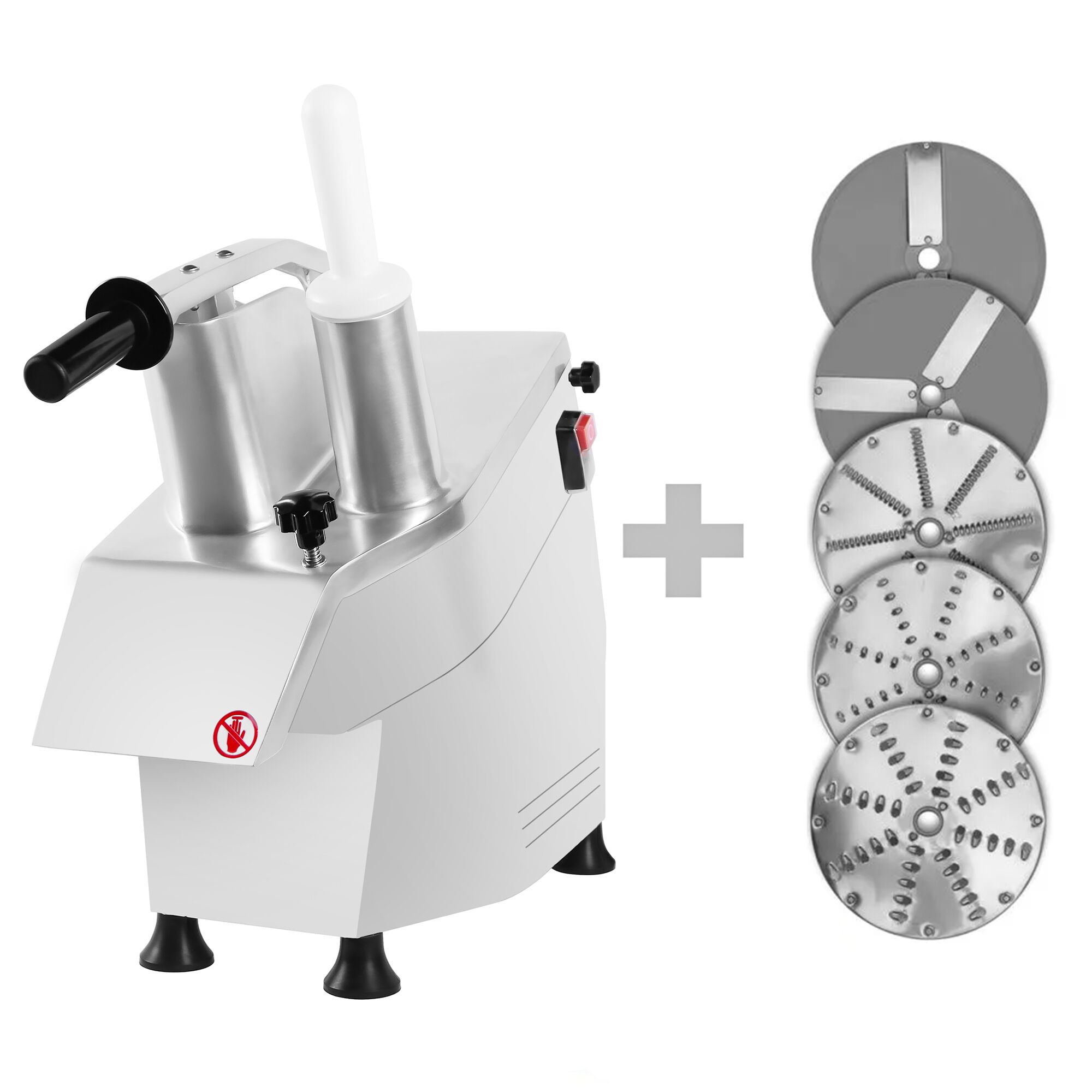 Electric vegetable slicer 550 watts incl. 5 slicing discs GGM Gastro