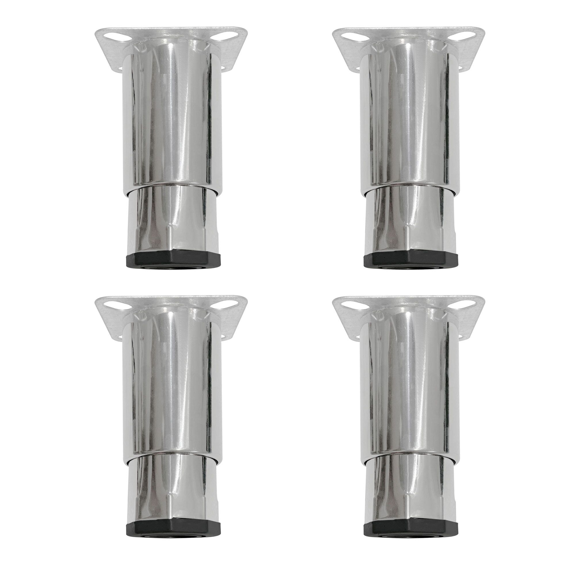 (4 pieces) Adjustable Stainless Steel Legs Set - 120-170 mm height ...